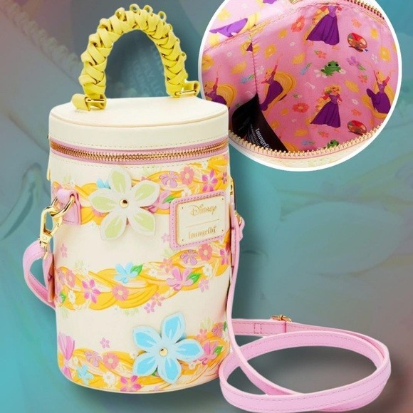 Loungefly Disney Tangled Rapunzel Golden Hair Crossbody Bag - BoxLunch ...