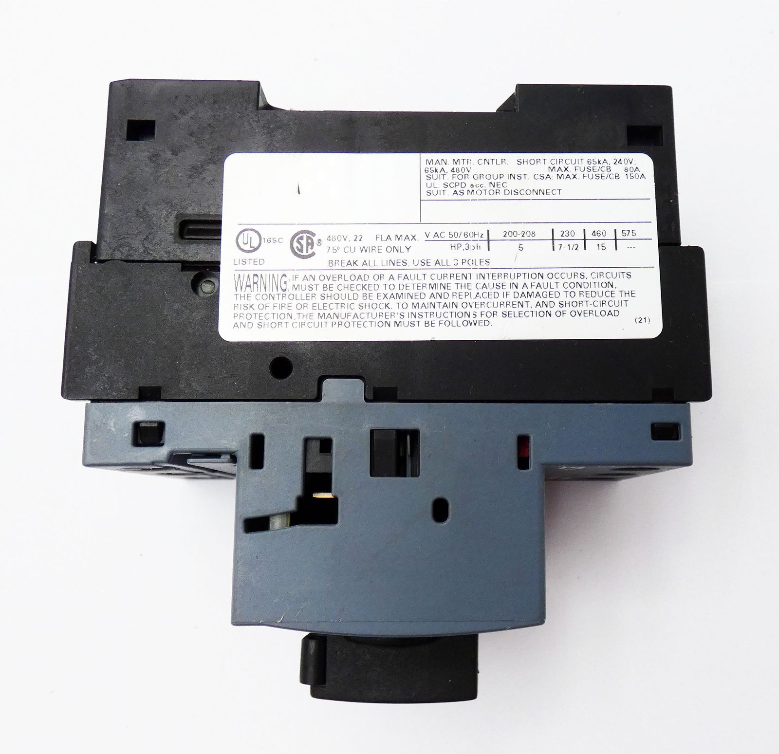 Siemens Sirius 3RV2321-4CC10 3RV2 321-4CC10 E:02 Leistungsschalter ...