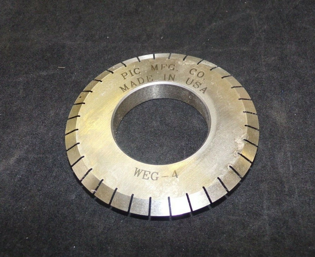 PIC MFG. CO. SLITTER WHEEL, WEG-4, 2-5/8" OD, 1-5/16" ID, 32 TEETH, LOT ...