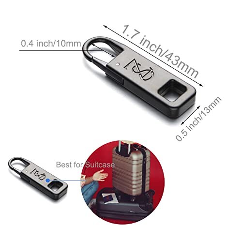 Suitcase Zipper Pull Replacement Heavy Duty Detachable Zipper Pullers ...