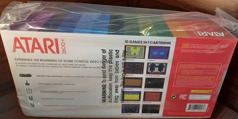 ATARI 2600 + HDMI Retro Game Console 2023 with 10 Games Cartridge Atari ...