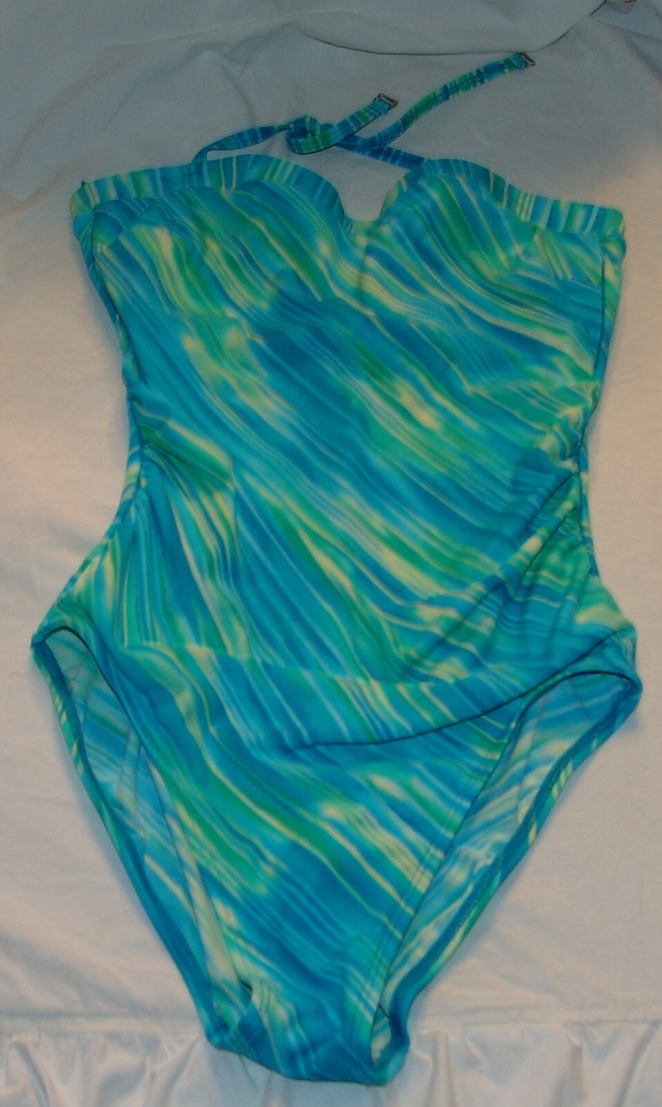 Christina One Piece Modest Womens Swimsuit 12 34 Blue… - Gem