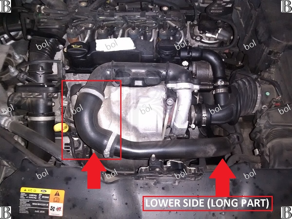 VOLVO C30 S40 V50 1.6 D INTERCOOLER TURBO HOSE PIPE SHORT&LONG 1672189 ...