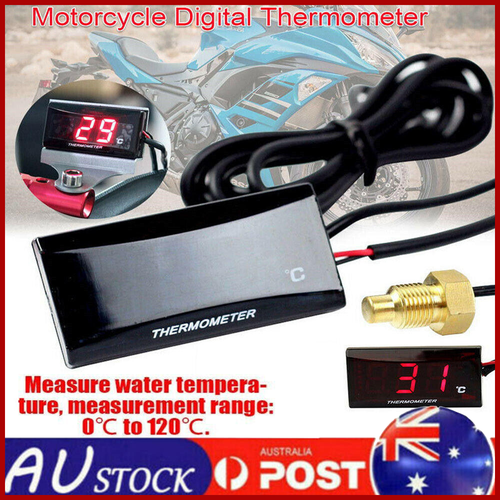 Motorcycle Thermometer Water Temp Temperature Gauge Meter Digital ...