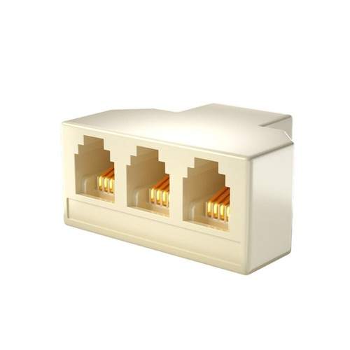 Telephone Splitter Adapter Three-Way Junction Box Lossless Transmission ...