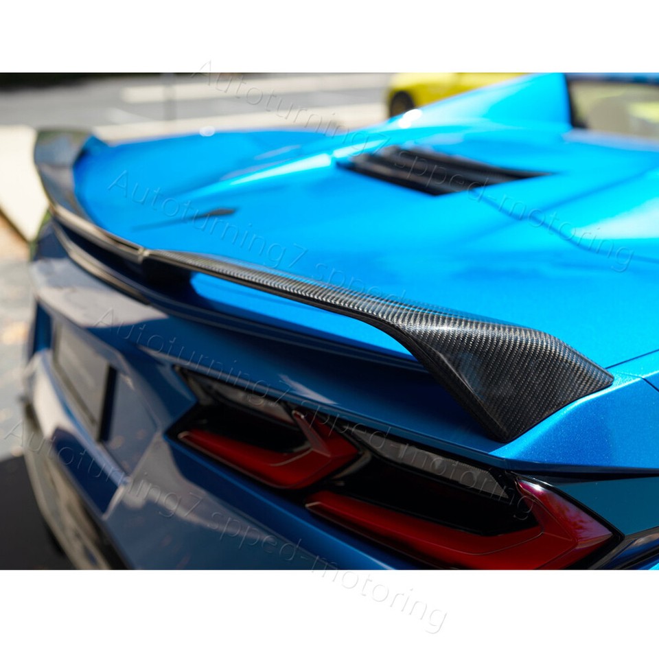 Fits 2020-25 Chevrolet Corvette C8 Z51 REAL Carbon Fiber Low Trunk ...