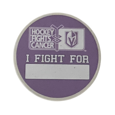 Vegas Golden Knights Hockey Fights Cancer Logo Puck | eBay
