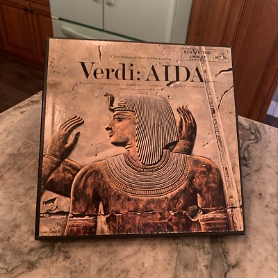 Verdi: AIDA Rome Opera House complete 3 LP Box Set Victor Red Seal LM ...