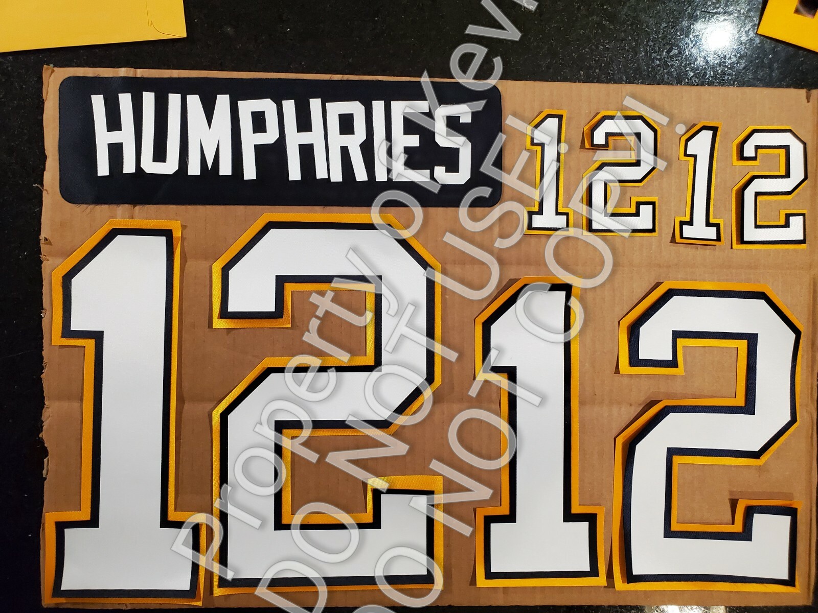 Carolina Panthers Lettering Number Custom Kit UNSEWN ANY Year Name for ...