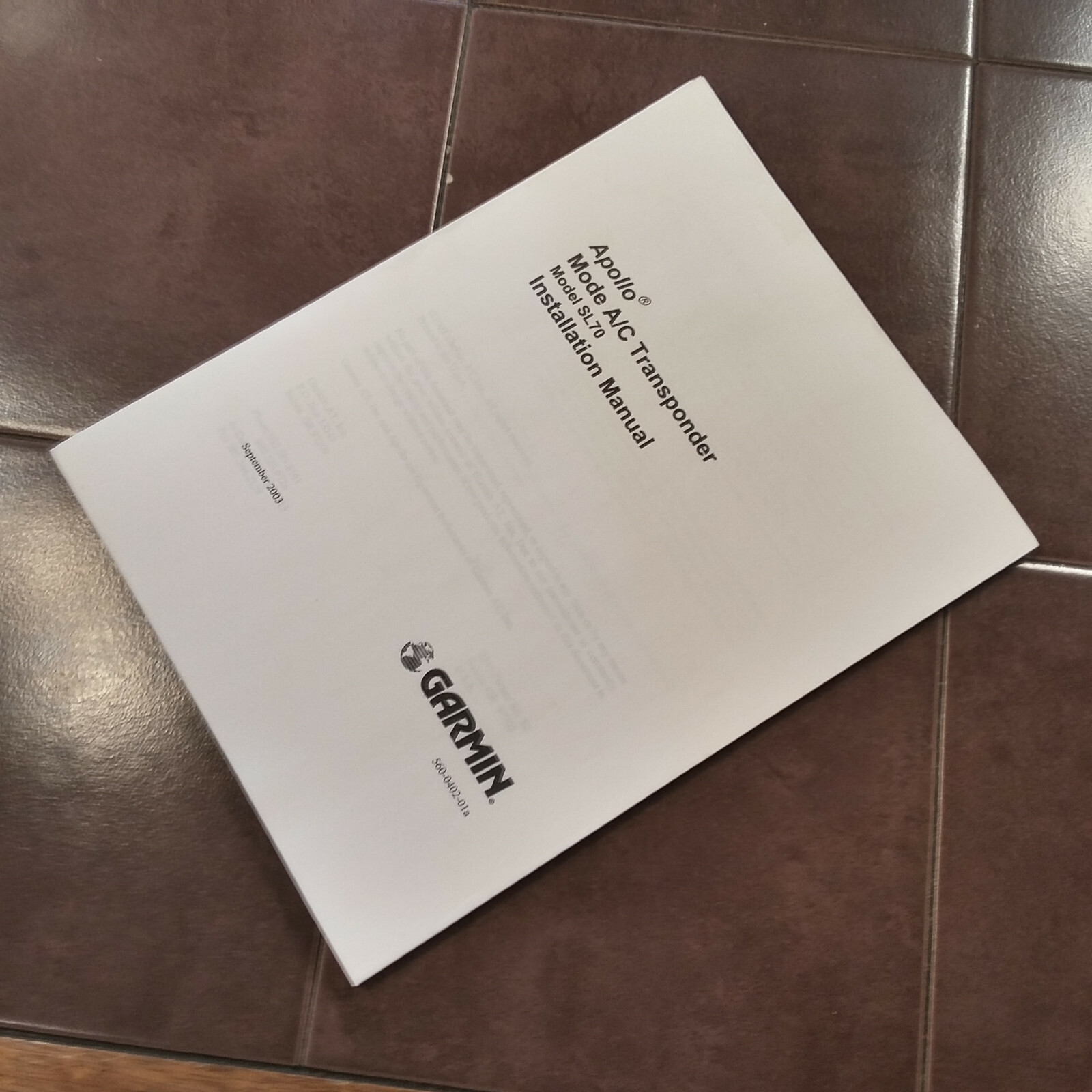 Garmin Apollo SL70 Transponder Install Manual | eBay