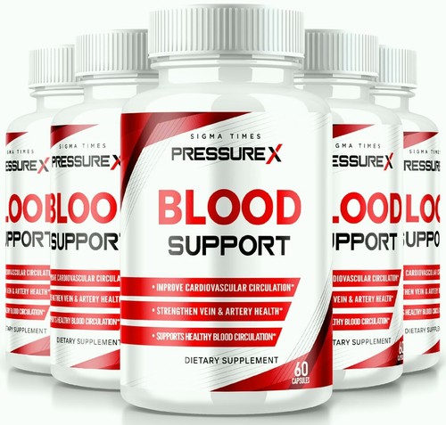 (5 Pack) Pressure X Blood Support Pills to Balance Blood Pressure ...