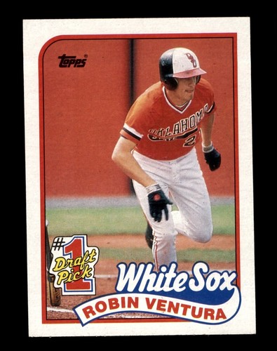 1989 Topps Robin Ventura # 1 Draft Pick Card # 764 Chicago White Sox Rc ...