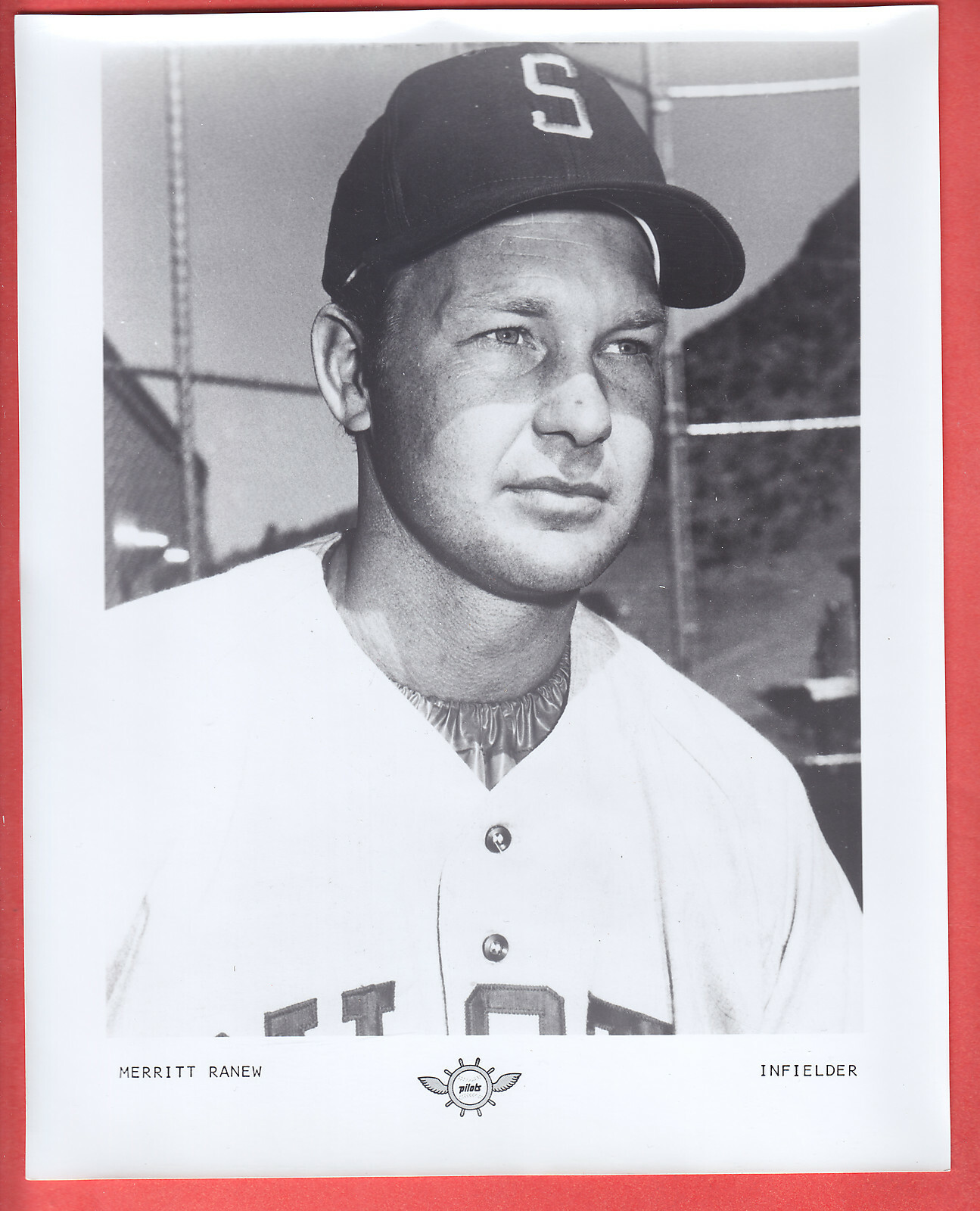 1969 SEATTLE PILOTS TEAM ISSUE TYPE 1 GLOSSY 8 X 10 MERRITT RANEW | eBay