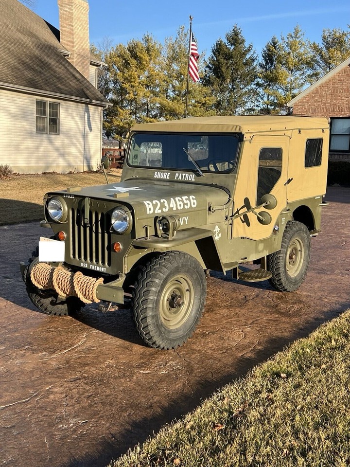 CANVAS SOFT TOP FOR JEEP WILLYS CJ2A,CJ3A,3B FITS ON CIVIL BOWS | eBay