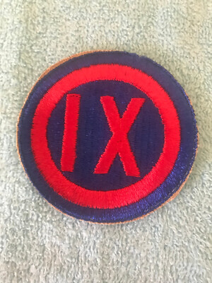 WW2 US Army 9th Corps Patch - Vintage Original | eBay