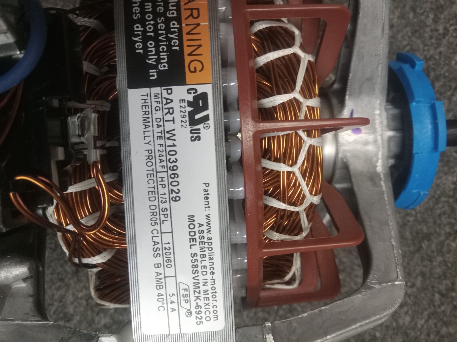 OEM Whirlpool Dryer Drive Motor W10396029 | eBay