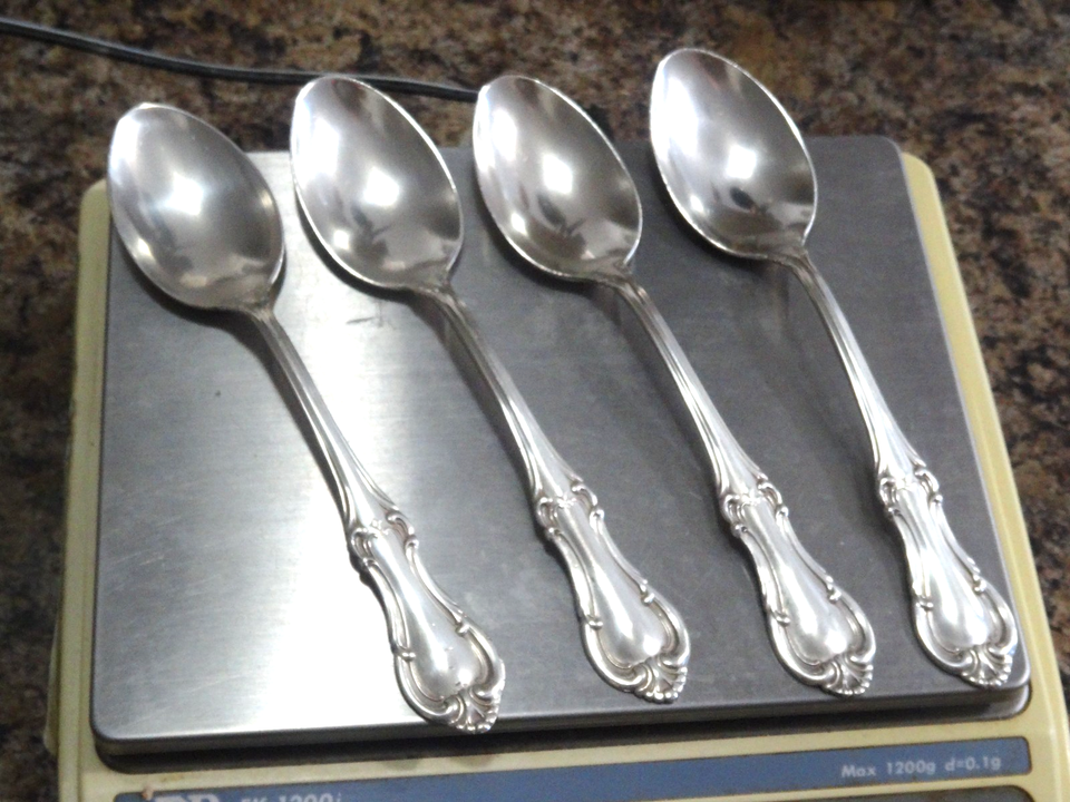 Set of 4 International Joan of Arc Sterling 6" Teaspoons 122.6 Grams | eBay