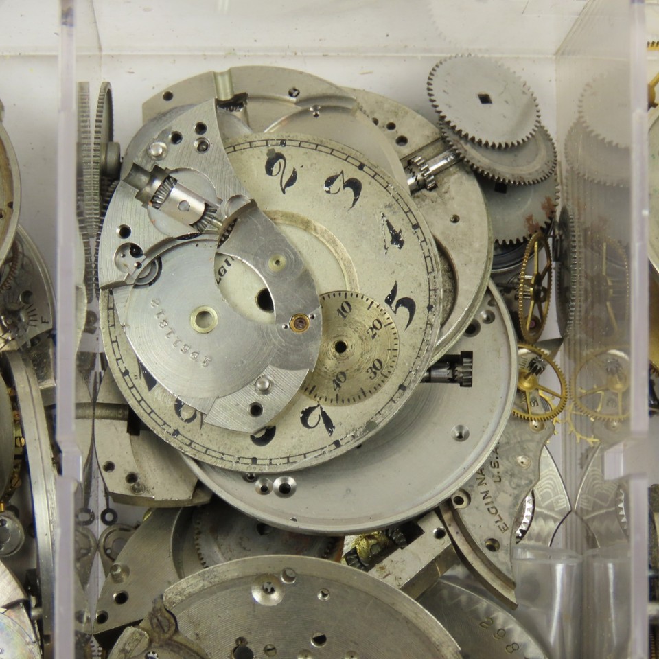 Large Assortment of American Disassembled Pocket Watch Movements | eBay