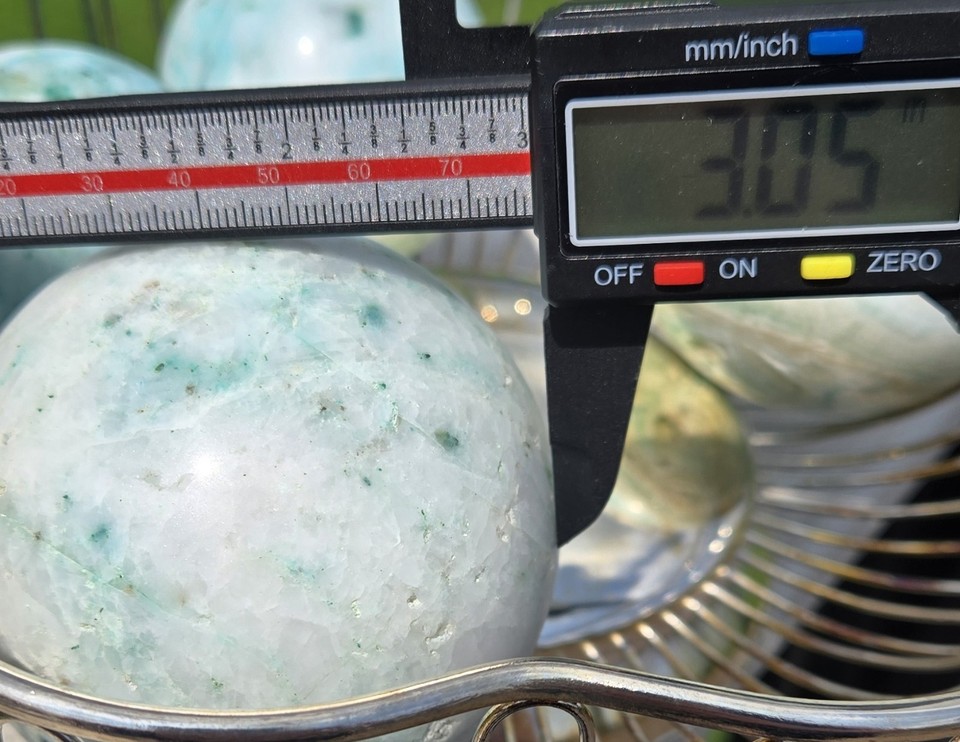 4+ LB NEW 3 Phoenix Stone Spheres + 1 Blue Aragonite Gemstone Crystal ...