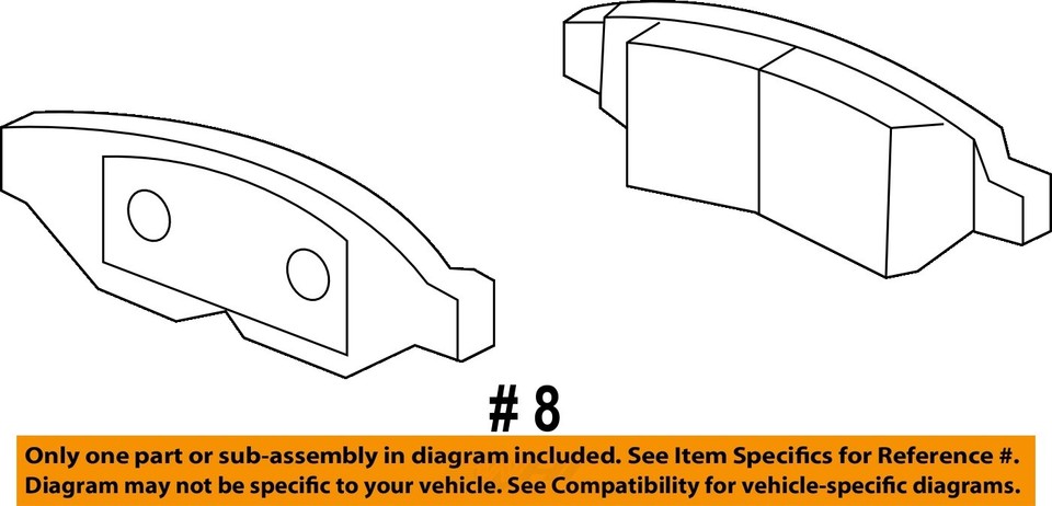 GM OEM 16-20 Equinox Rear Suspension Brake Components-Brake Pads ...