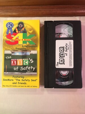 Safety 4 Kids The ABC's of Safety Part 1 Featuring The Safety Seal VHS ...