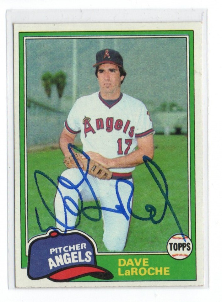 DAVE LAROCHE CALIFORNIA ANGELS 1981 TOPPS IP/TTM AUTOGRAPH AUTO | eBay