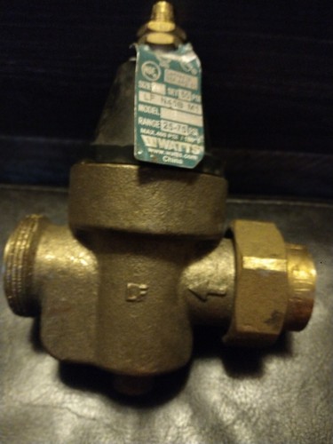 Watts Water Pressure Reducing Valve 3/4" LF-N45B-M1. 25/75psi Range ...