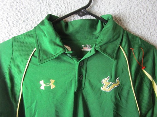UNDER ARMOUR USF SOUTH FLORIDA BULLS MEN'S POLO GOLF SHIRT SMALL ...