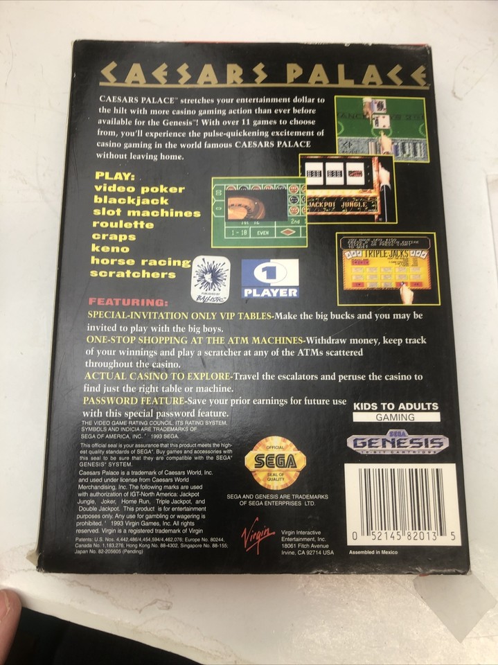 Caesars Palace (Sega Genesis, 1993) New Open Box 52145820135| eBay