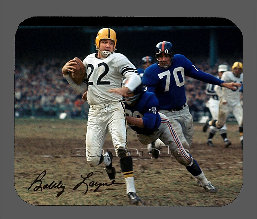Bobby Layne Pittsburgh Steelers Facsimile Autographed Mouse Pad Item ...