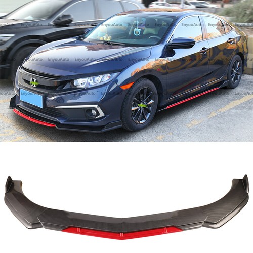 For Honda Insight Universal Front Bumper Lip Spoiler Splitter Carbon ...