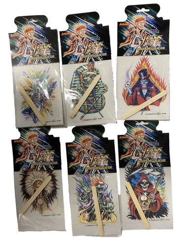 Set of 6 Rub on Temporary Horror Tattoos Transfers for Jeans | eBay