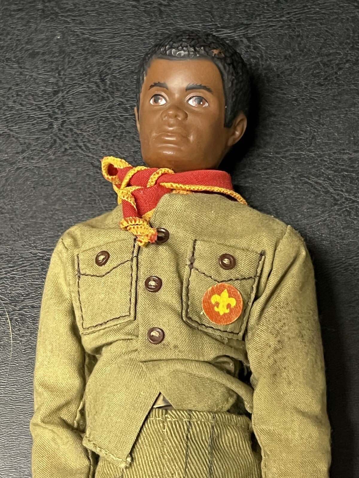 STEVE BOY SCOUT Vintage 1974 Black Kenner Action Figure Cub Scouts Doll ...