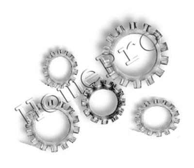 #10 STAINLESS EXTERNAL TOOTH COUNTERSUNK STAR LOCK WASHERS 18-8 SHAKE ...