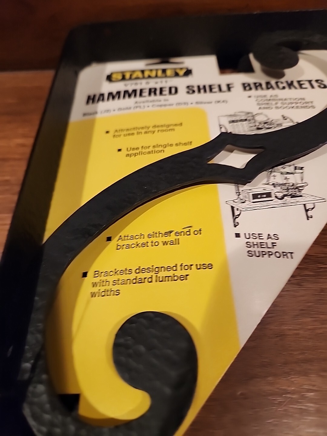 Stanley Hardware V8186 11 X 125/8 Shelf/hang Rod Bracket in Satin ...