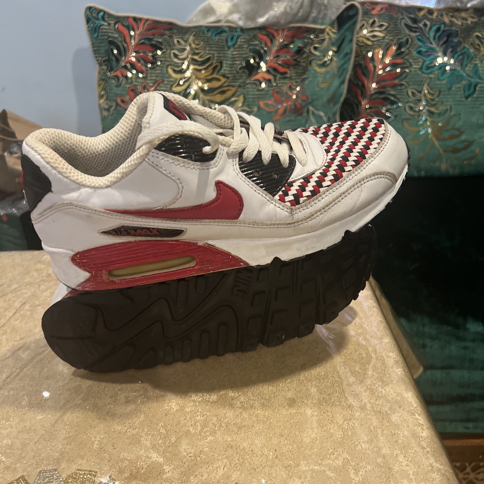 Used Nike Air Max 90 Leather Chi-Town Premium Shoe 30… - Gem