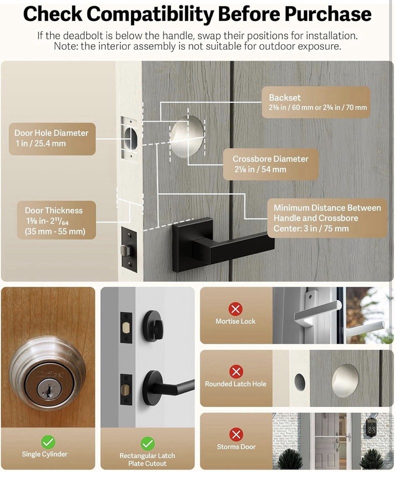 Lockin Veno Plus Smart Lock with 2K 180° Security Camera and Video ...