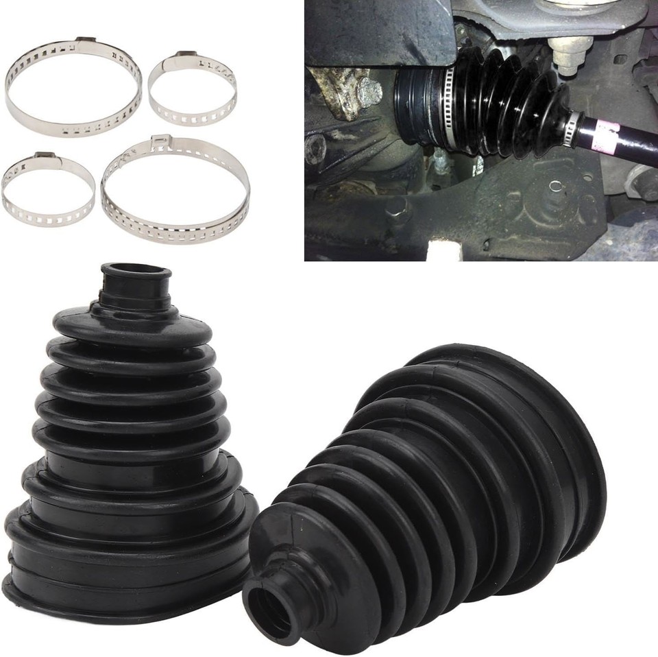 4x Universal Stretch Drive Shaft CV Joint Boot Kit Constant Velocity ...