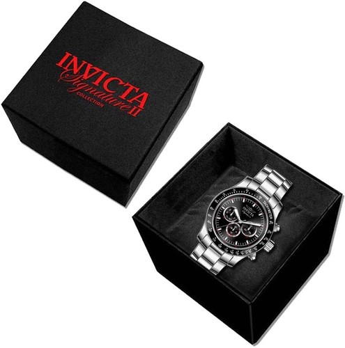 INVICTA Signature II Chronograph Black Stainless Steel Men's Watch 7305 ...