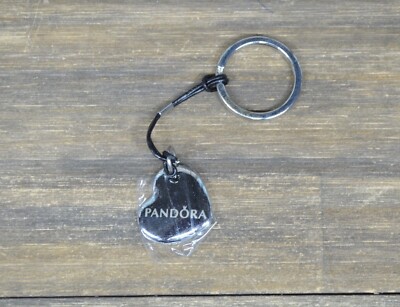 Pandora Key Ring Silver Tone Heart Bag Tag Royalty Crown | eBay
