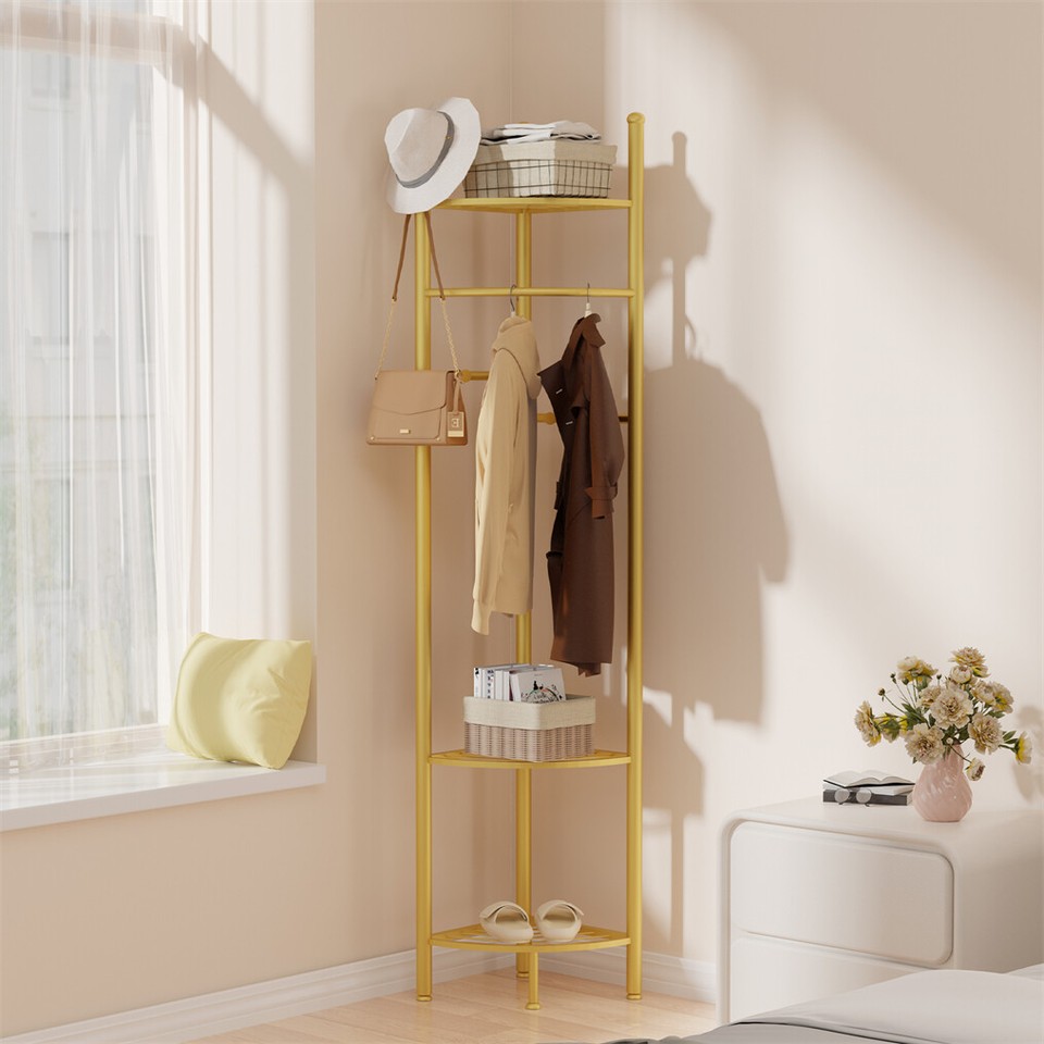Extra Tall Hat Coat Rack Heavy Duty Corner Clothes Tree Rack Hanger ...