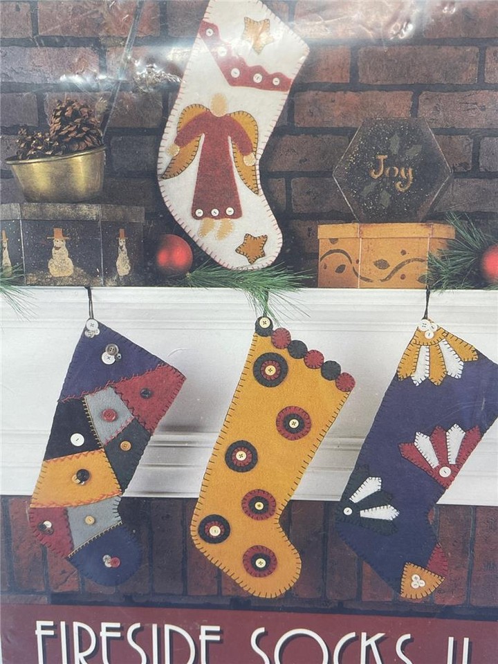 INDYGO JUNCTION - Applique/Quilting Stocking Pattern - FIRESIDE SOCKS ...