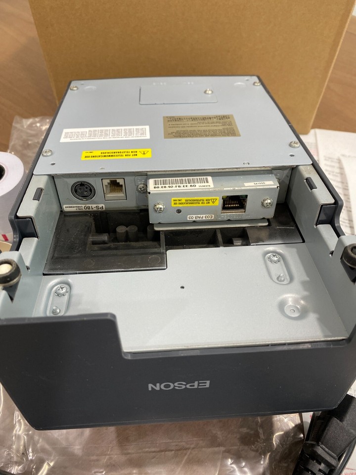 EPSON TM-U220B Ethernet KITCHEN RECEIPT POS PRINTER WITH UB-E03 ...