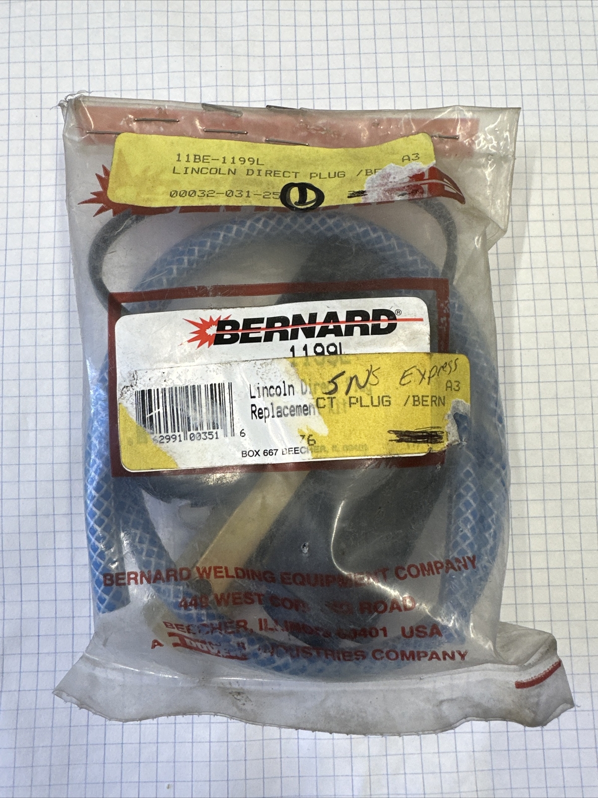 Bernard 1199L Plug Replacement Kit Lincoln Direct for sale online | eBay