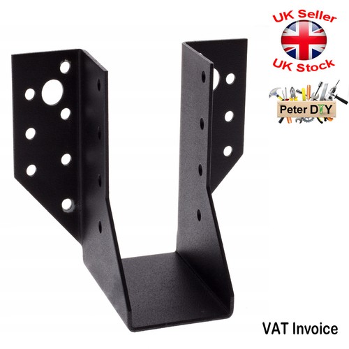 JOIST HANGER Decorative BLACK Heavy Duty EXTERNAL Face Fix Hangers ...