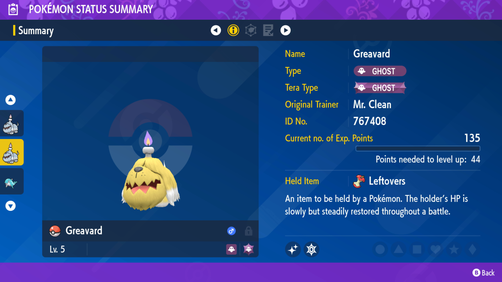 6IV GREAVARD 🌟 SHINY 🌟 POKEMON SCARLET & VIOLET /NON-SHINY EV'D BATTLE ...