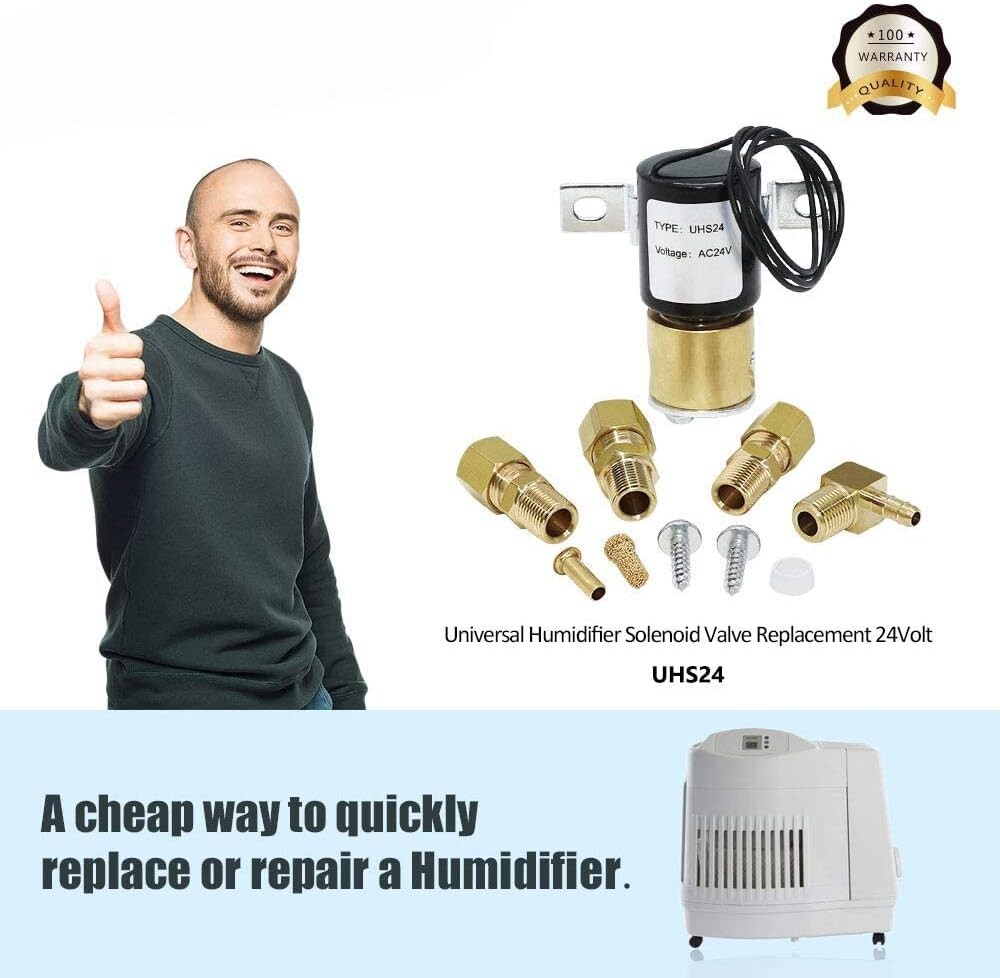 Solenoid Valve for Honeywell Humidifier HE220 HE225 HE260 HE26 UHS24 ...