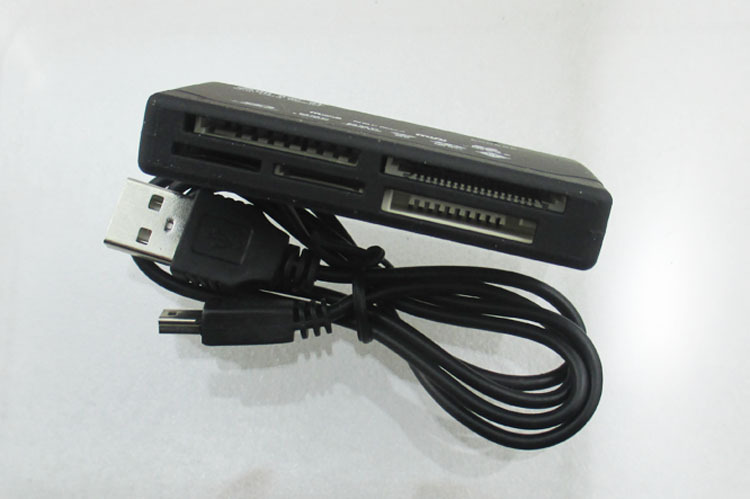 All in One 1 USB Memory Card Reader Writer SDHC Micro SD TF M2 MMC XD ...