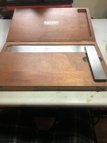 Starrett No 20 12” Master Precision Square In Wood Box | eBay