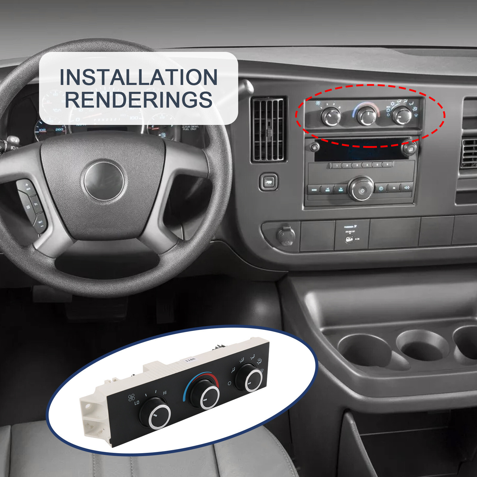 84793086 AC Climate Control Unit for Chevy Express Van SaVana 3500 2500 ...